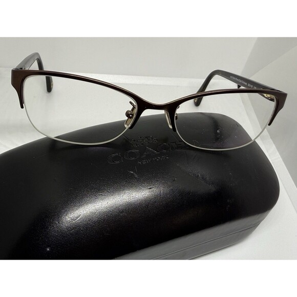 Coach | Accessories | Coach Eyeglasses Hc 546 Leigh 955satin Browndark ...